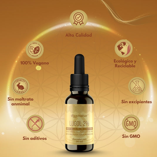Solution Iode Lugol 2% 30 ml - 100 ml Dioxnatur